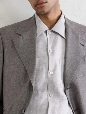 Brunello Cucinelli Hemp, Linen And Cotton-blend Shirt