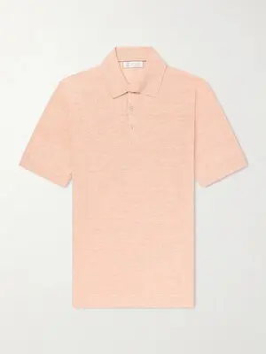 Brunello Cucinelli Linen And Cotton-blend Polo Shirt