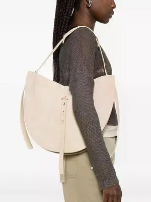MINOBOSSI Liz Suede Shoulder Bag - Neutrals