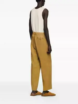 Sandro Wide-leg Elasticated Linen Trousers - Neutrals