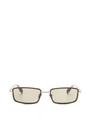 GIGI STUDIOS Mariel Rectangle-frame Sunglasses - Brown