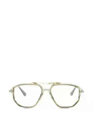 GIGI STUDIOS Leo Geometric Eyeglasses - Green