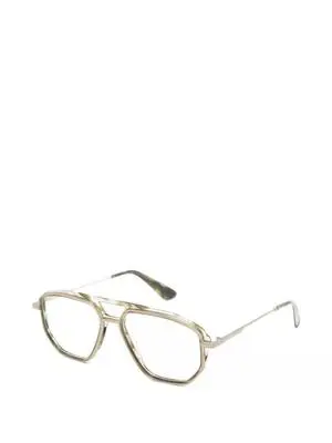 GIGI STUDIOS Leo Geometric Eyeglasses - Green