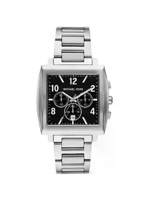 Michael Kors Rhys Square 40mm Watch - Silver
