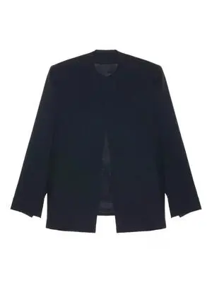 Carven Asymmetric Open Blazer - Black