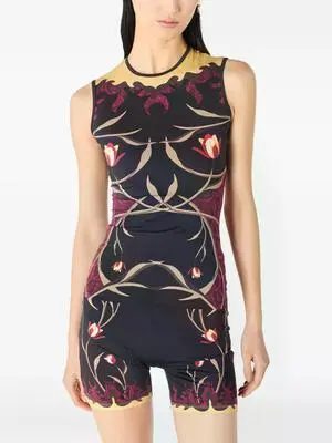 MARINE SERRE Printed Sleeveless Top