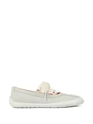 Camper Ribbon Leather Ballet Flats