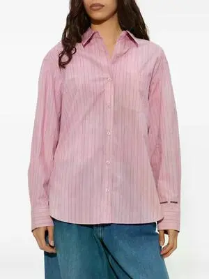 SAMSOE SAMSOE Salova Striped Shirt - Pink