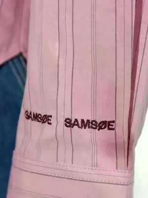 SAMSOE SAMSOE Salova Striped Shirt - Pink
