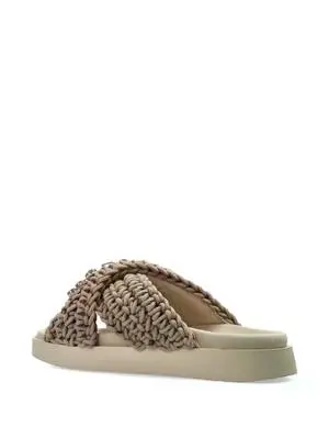 Inuikii Criss-cross Embellished Sandals