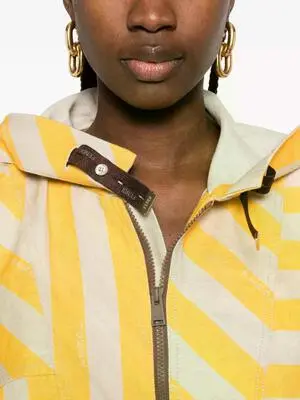 Fendi Striped Hooded Jacket