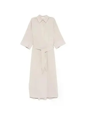 PANICALE Belted Midi Shirt Dress