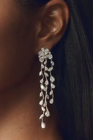 Nadri Crystal Waterfall Drop Earrings