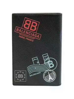 Balenciaga Graphic-print Passport Holder