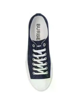 Burberry Lace-up Platform Sneakers - Blue