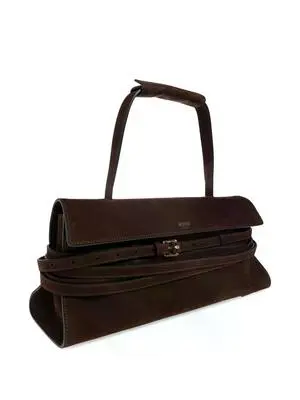Moschino Tie Me Shoulder Bag - Brown