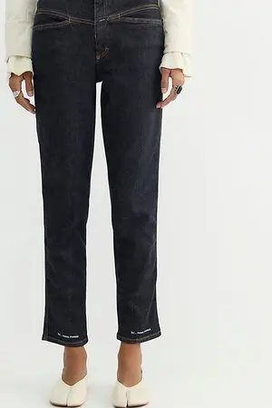 Closed Pedal Pusher Jeans - Rinse