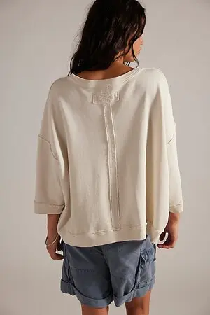Free People We The Free Everything Printed Pullover - Coconut Combo