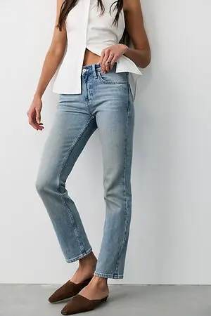Free People We The Free Nash Straight-leg Jeans - Laredo