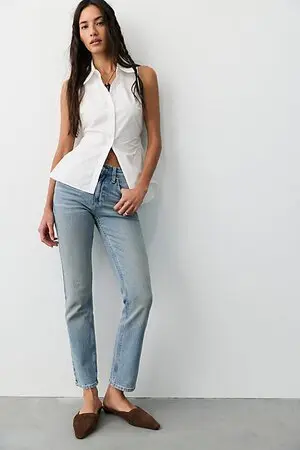Free People We The Free Nash Straight-leg Jeans - Laredo