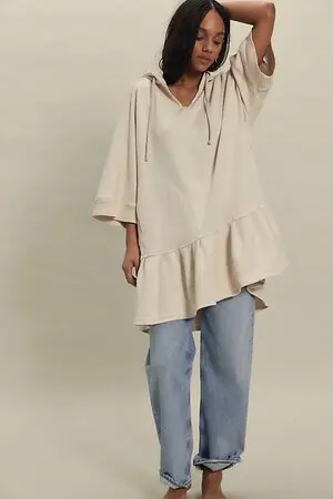 Free People We The Free Lilly Tunic Sweatshirt - Tea