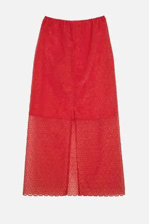 Cecilie Bahnsen Floral Print Midi Skirt