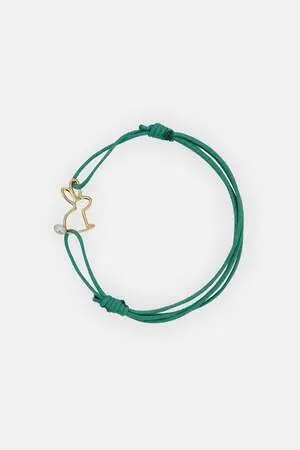 ALIITA Conejo Pearl Cord Bracelet - Verde