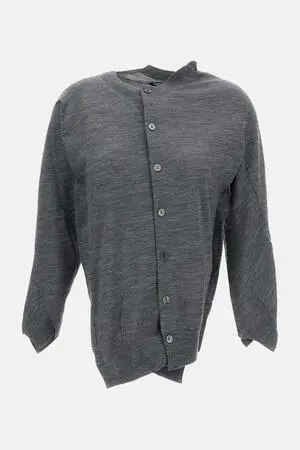 Junya Watanabe Fine Wool Crew-neck Cardigan - Grey
