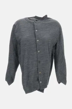 Junya Watanabe Fine Wool Crew-neck Cardigan - Grey