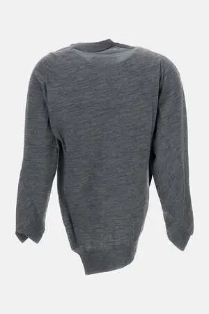 Junya Watanabe Fine Wool Crew-neck Cardigan - Grey