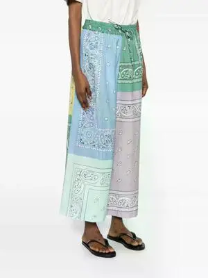 Max Mara Patchwork Bandana Print Trousers