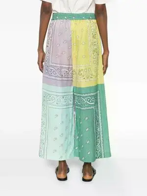 Max Mara Patchwork Bandana Print Trousers