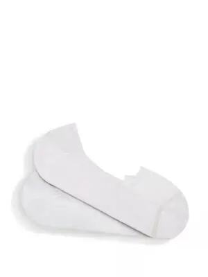 Zegna Invisible Socks With Stripe Detail - White