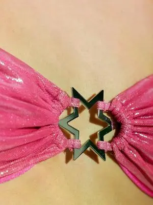MISBHV Star-plaque Bikini Top