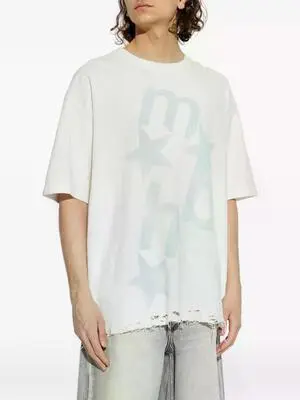 MISBHV Logo-print Distressed T-shirt