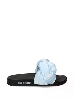 Moschino Printed Flip Flops - Blue