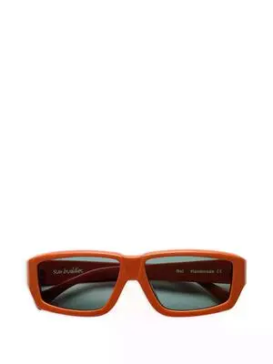 SUN BUDDIES Rei Rectangle-frame Sunglasses - Orange