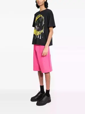 SKY HIGH FARM WORKWEAR Studded Cotton Shorts