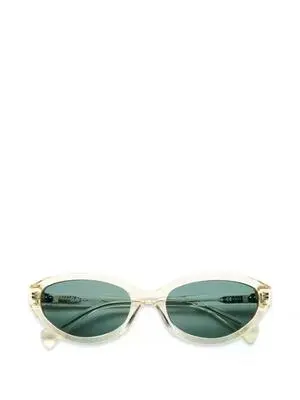 SUN BUDDIES Kerry Oval-frame Sunglasses - Neutrals