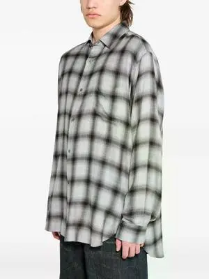 SSSTEIN Checked Oversized Shirt