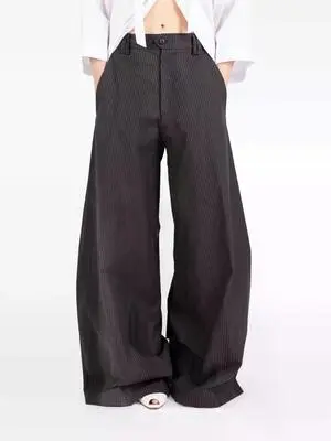 SOCIETE ANONYME Striped Wide-leg Trousers