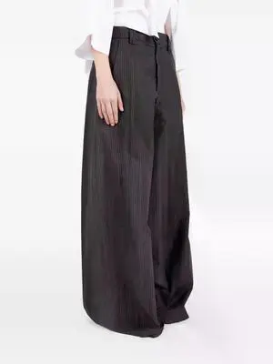 SOCIETE ANONYME Striped Wide-leg Trousers