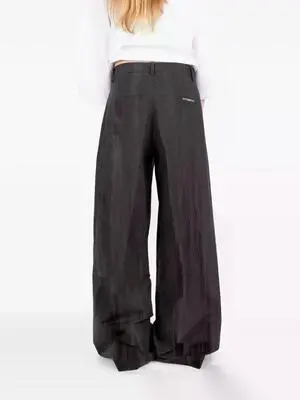 SOCIETE ANONYME Striped Wide-leg Trousers