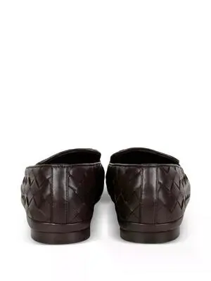 HENDERSON BARACCO Dark Woven Leather Loafers