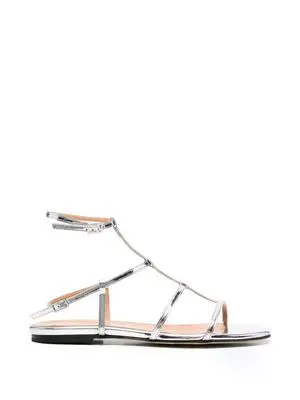 THE SELLER T-bar Flat Sandals - Silver