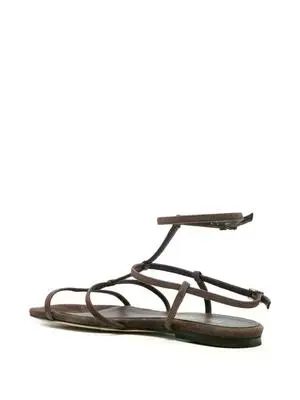 THE SELLER T-bar Suede Sandals - Brown