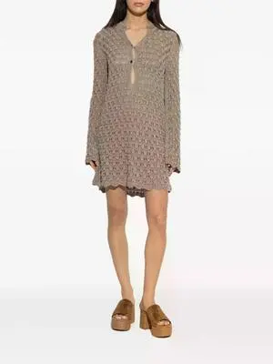 AKEP Openwork Mini Dress