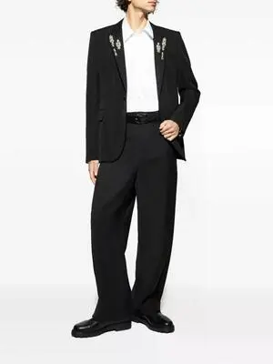 Alexander McQueen Embellished-lapel Blazer