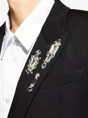 Alexander McQueen Embellished-lapel Blazer