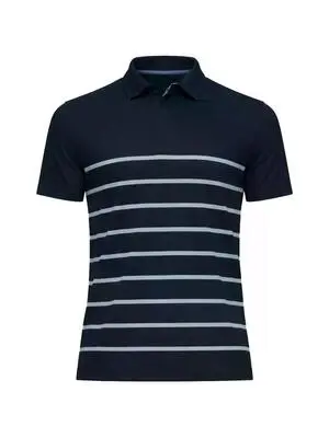 Paul & Shark Striped Pattern Polo Shirt